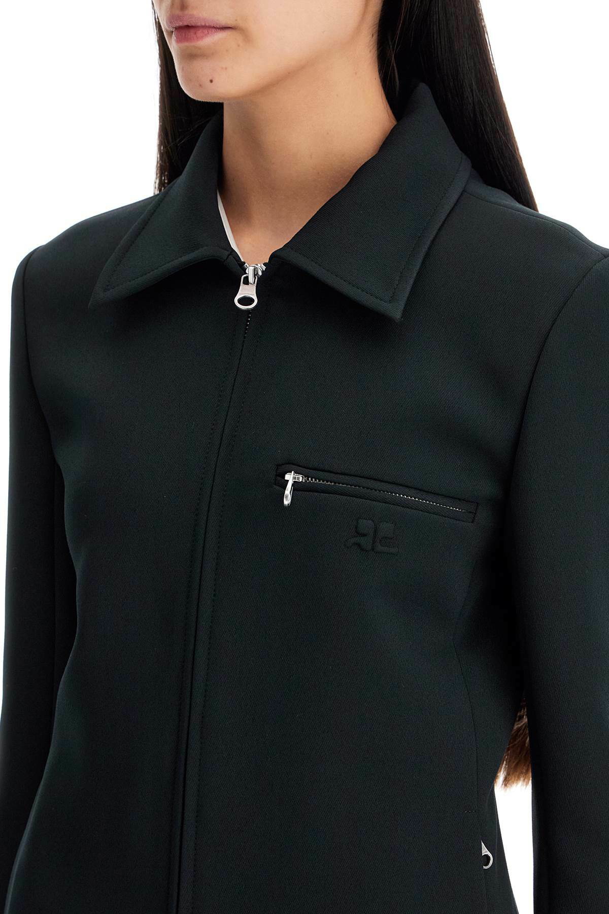 COURREGES technical twill jacket for men Black Courreges