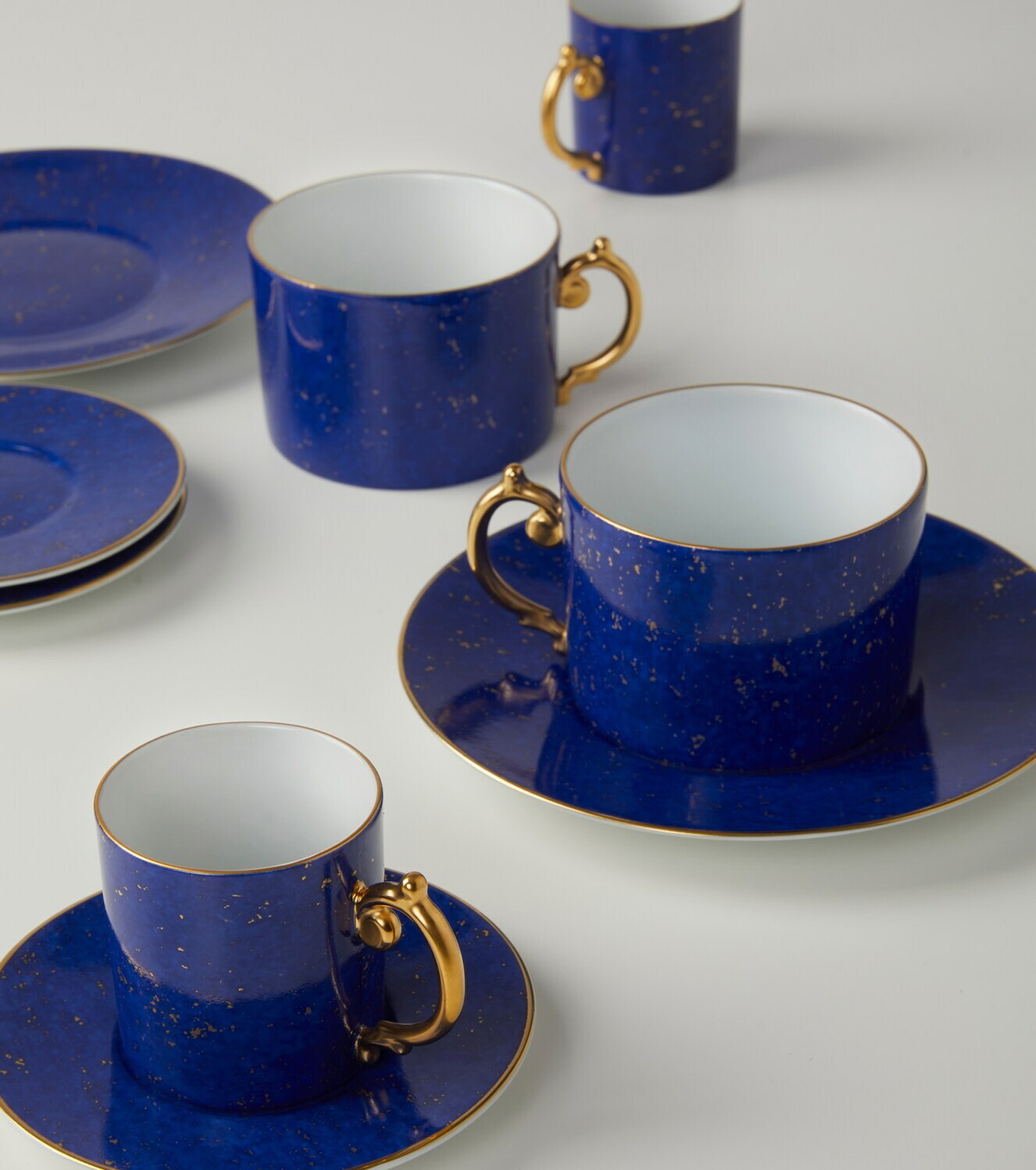 L'Objet - Lapis set of 6 espresso cups and saucers L'Objet