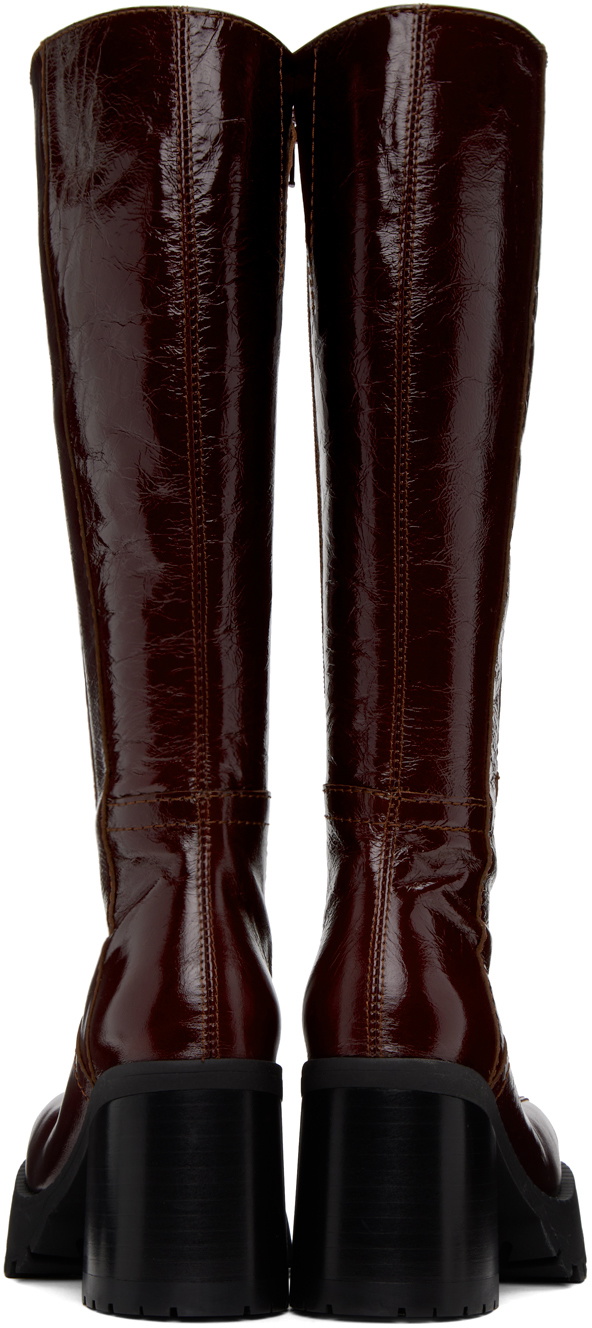 Miista Burgundy Dulce Boots MIISTA