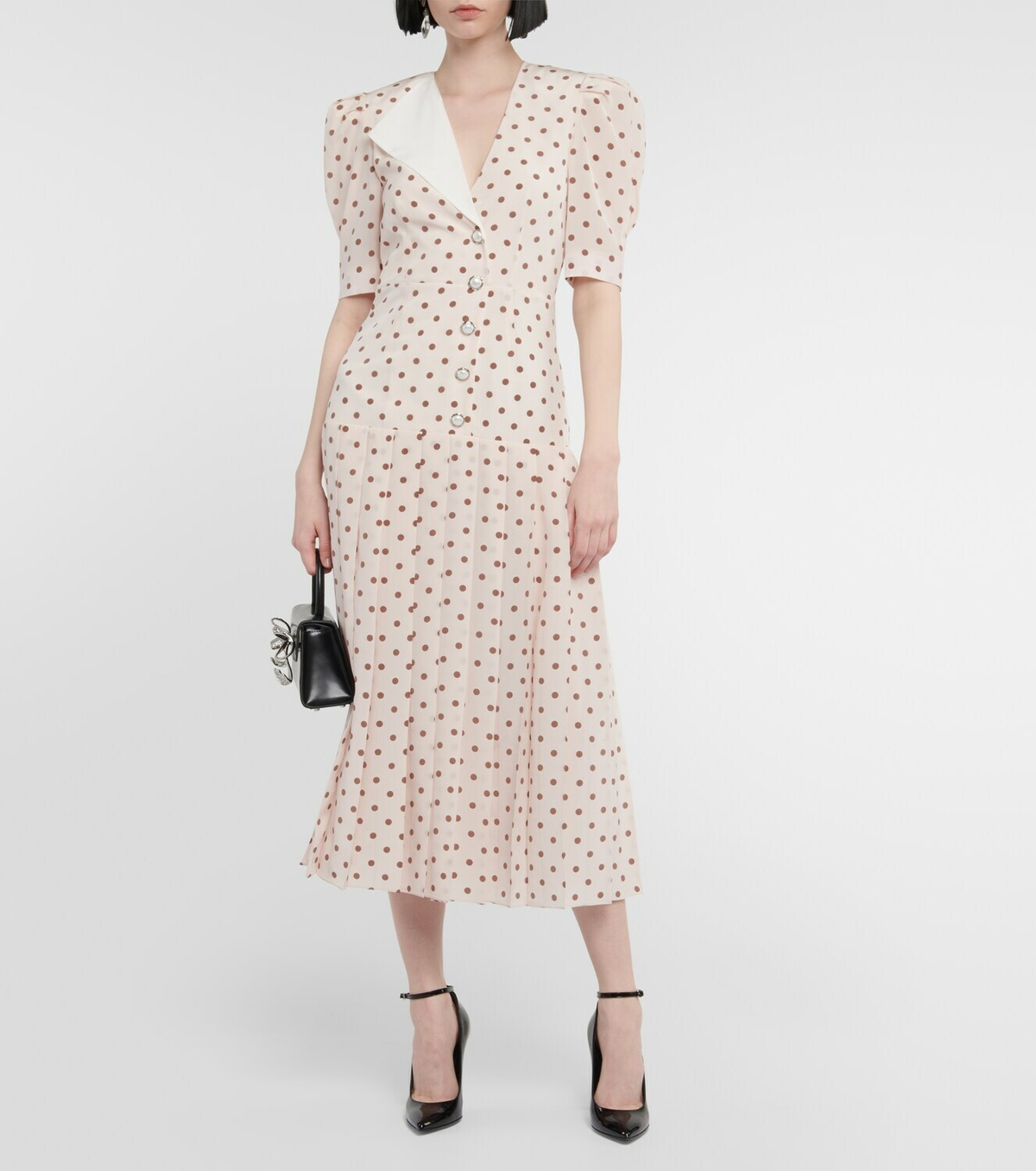 Alessandra Rich Polka Dot Dress