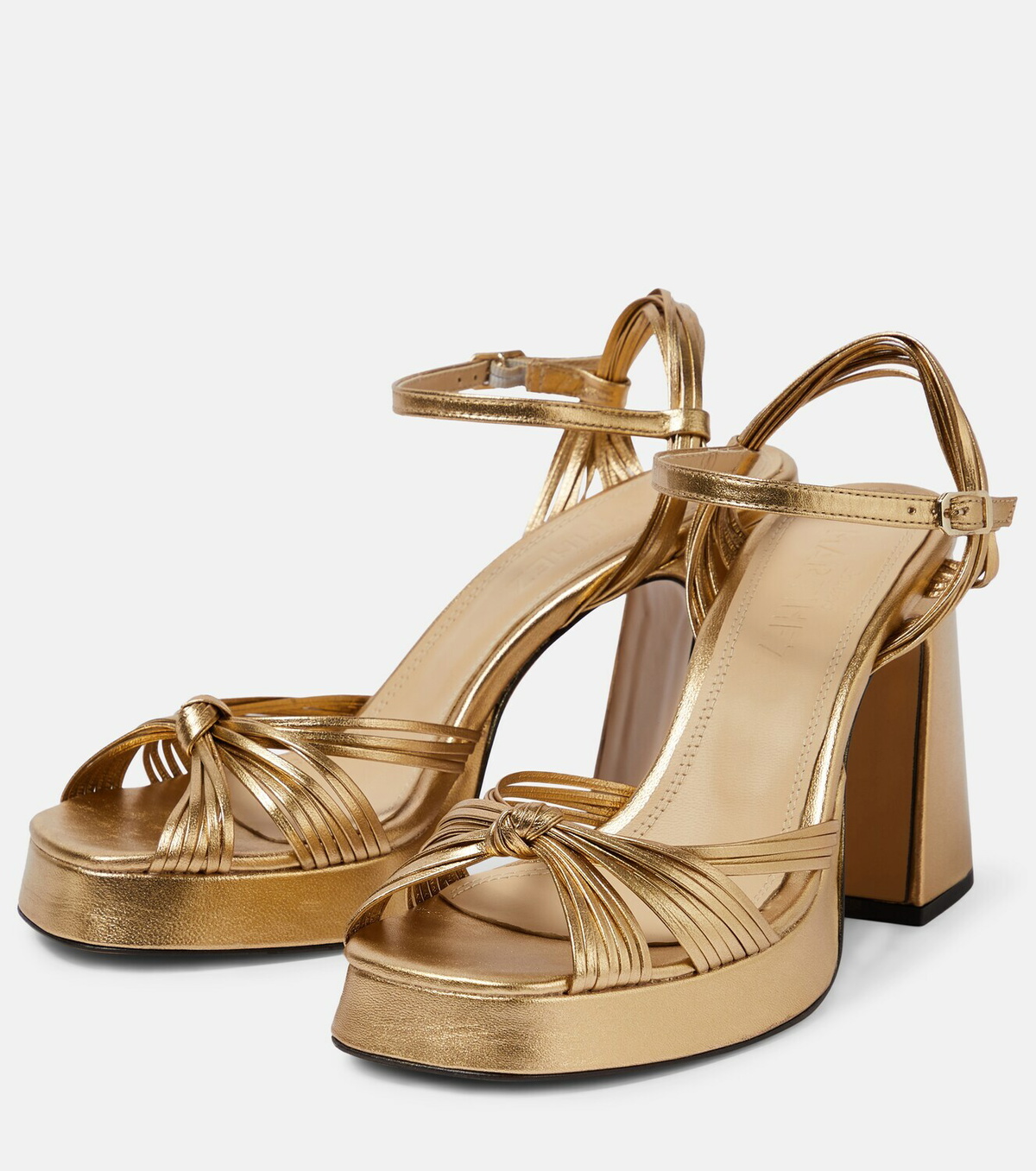 Souliers Martinez Springs leather platform sandals Souliers Martinez