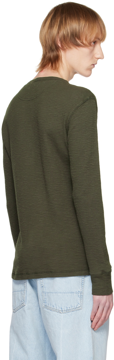 RRL Green Crewneck Henley RRL