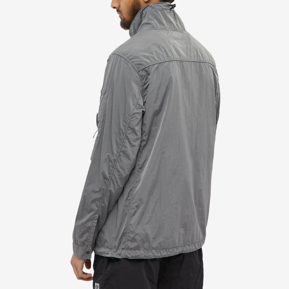 C.P. Company Men's Half-Zip Overshirt in Griffin Grey C.P. Company
