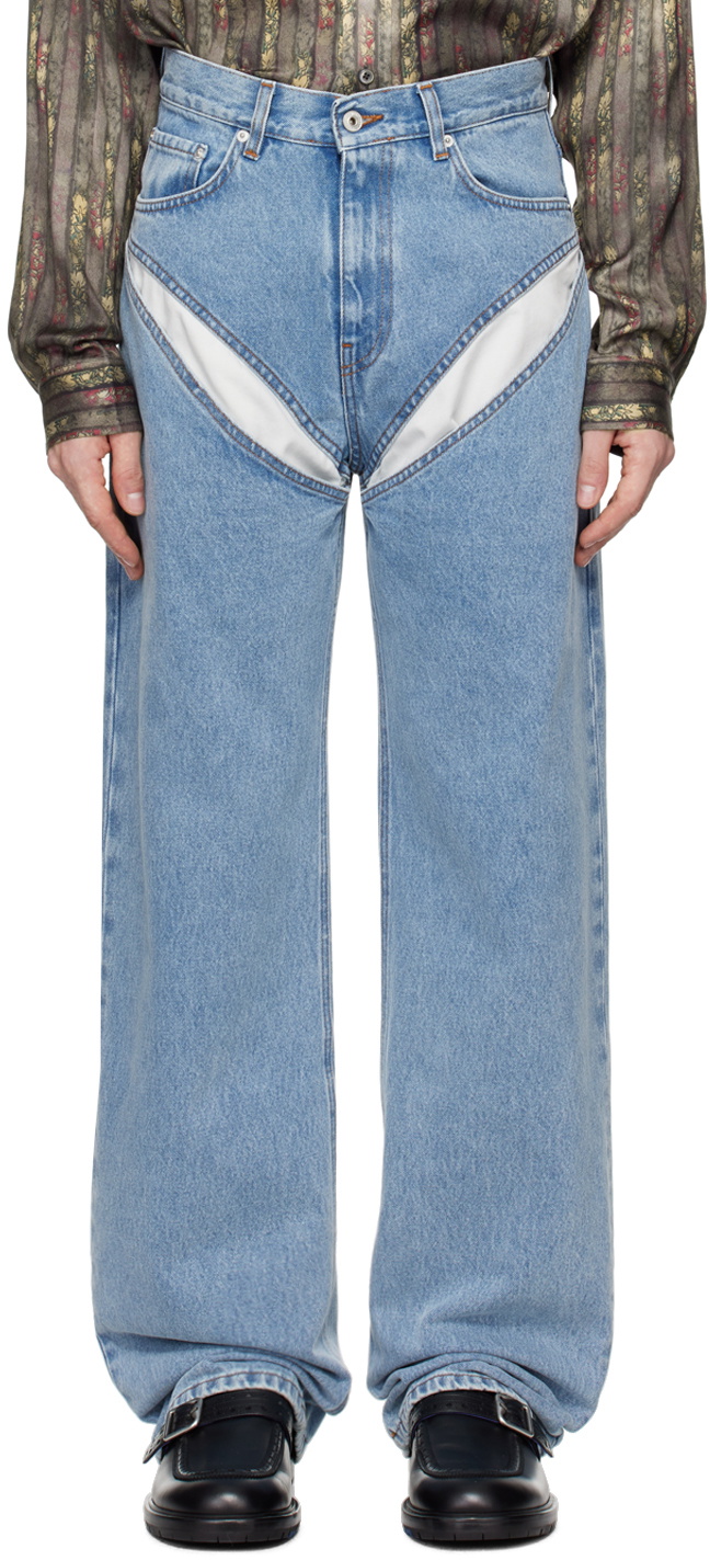 Y/Project Blue Cut Out Jeans Y/Project