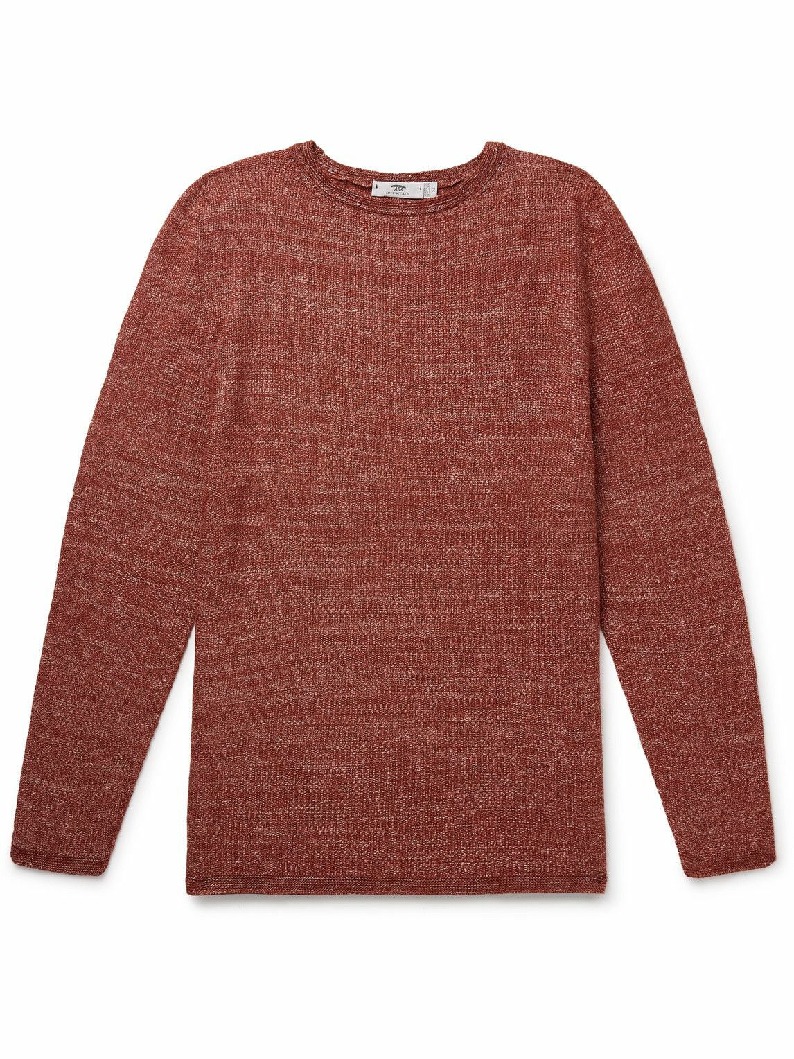 Inis Meáin - Linen, Cashmere, Silk and Cotton-Blend Sweater - Red Inis ...