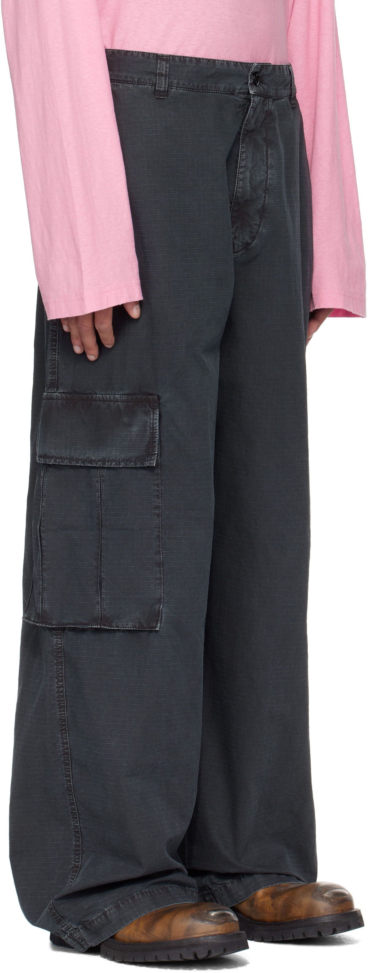 Acne Studios Black Ripstop Cargo Pants Acne Studios