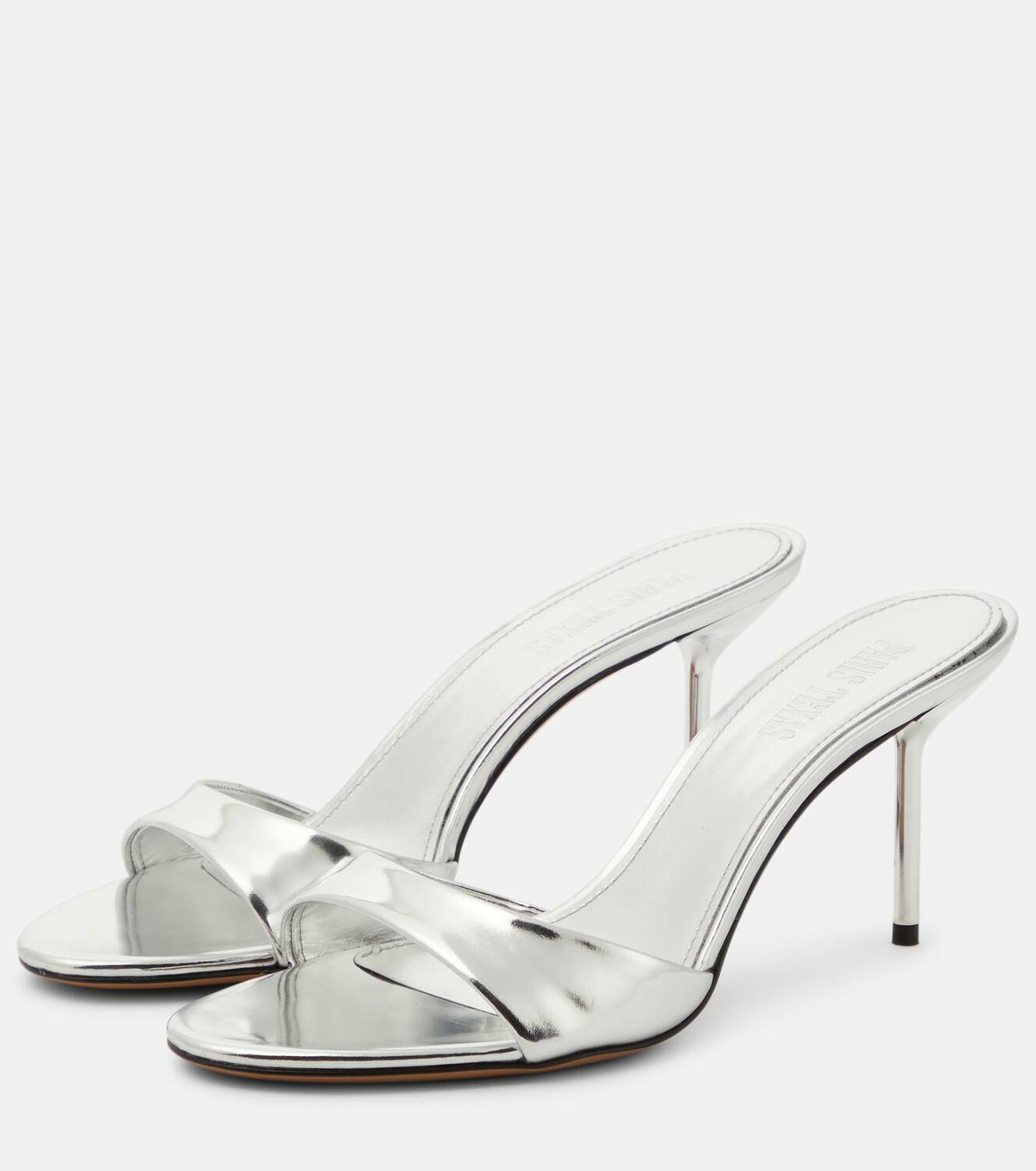 Paris Texas Lidia metallic leather mules Paris Texas