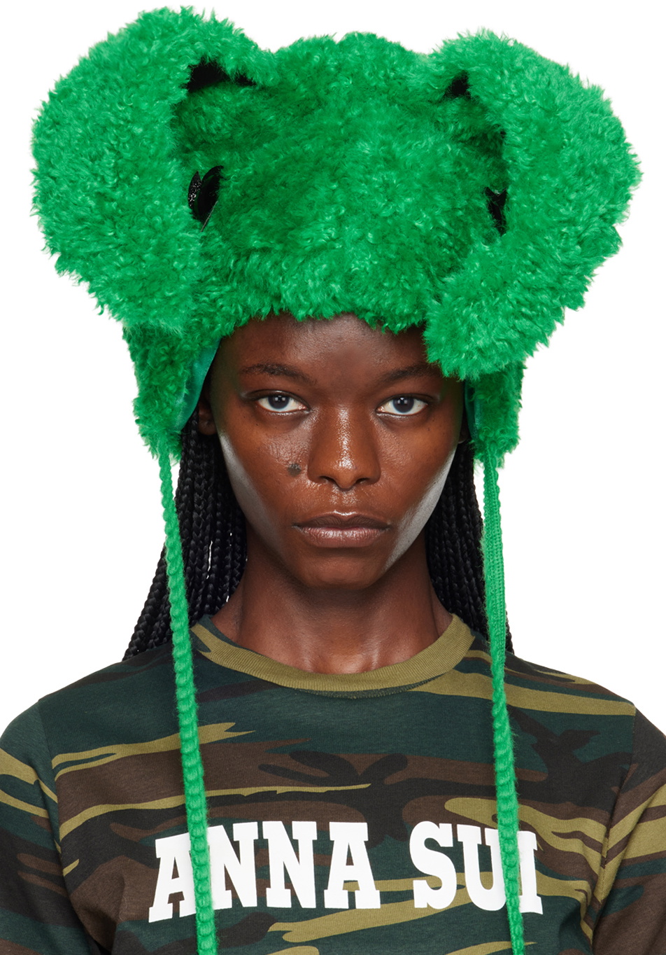 Anna Sui Green Bunny Hat Anna Sui