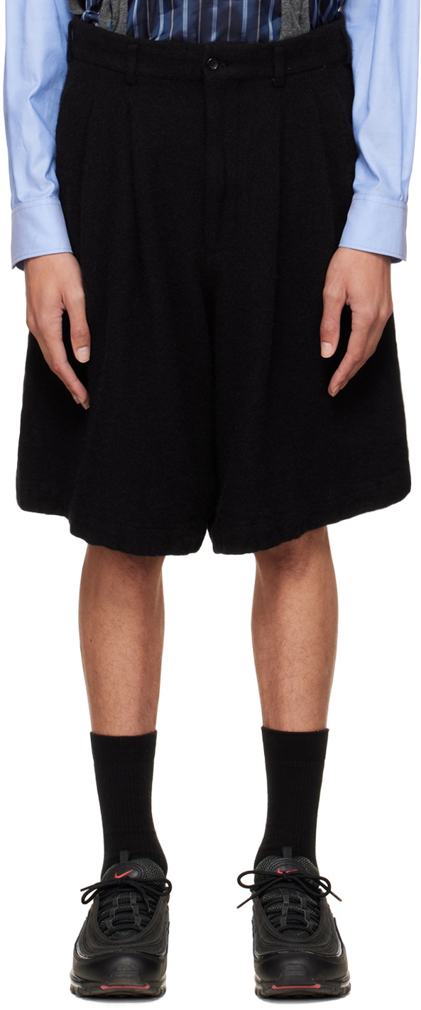 Comme des Garçons Homme Plus Black Pleated Shorts Comme des Garcons ...
