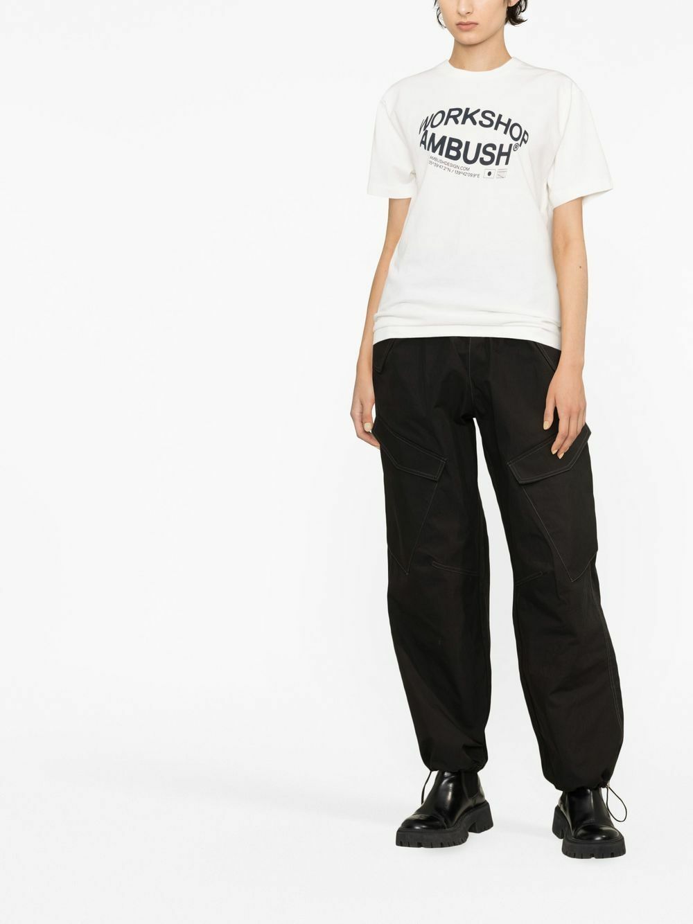 AMBUSH - Logo Cotton T-shirt Ambush
