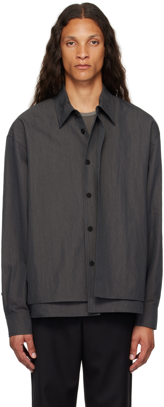 LE17SEPTEMBRE Black Double Layered Shirt LE17SEPTEMBRE