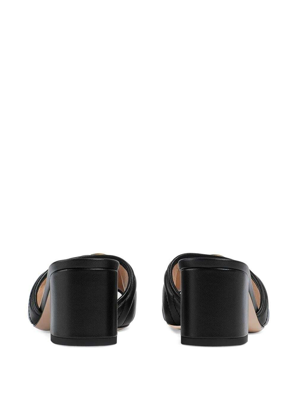 GUCCI - Gg Marmont Leather Mules Gucci