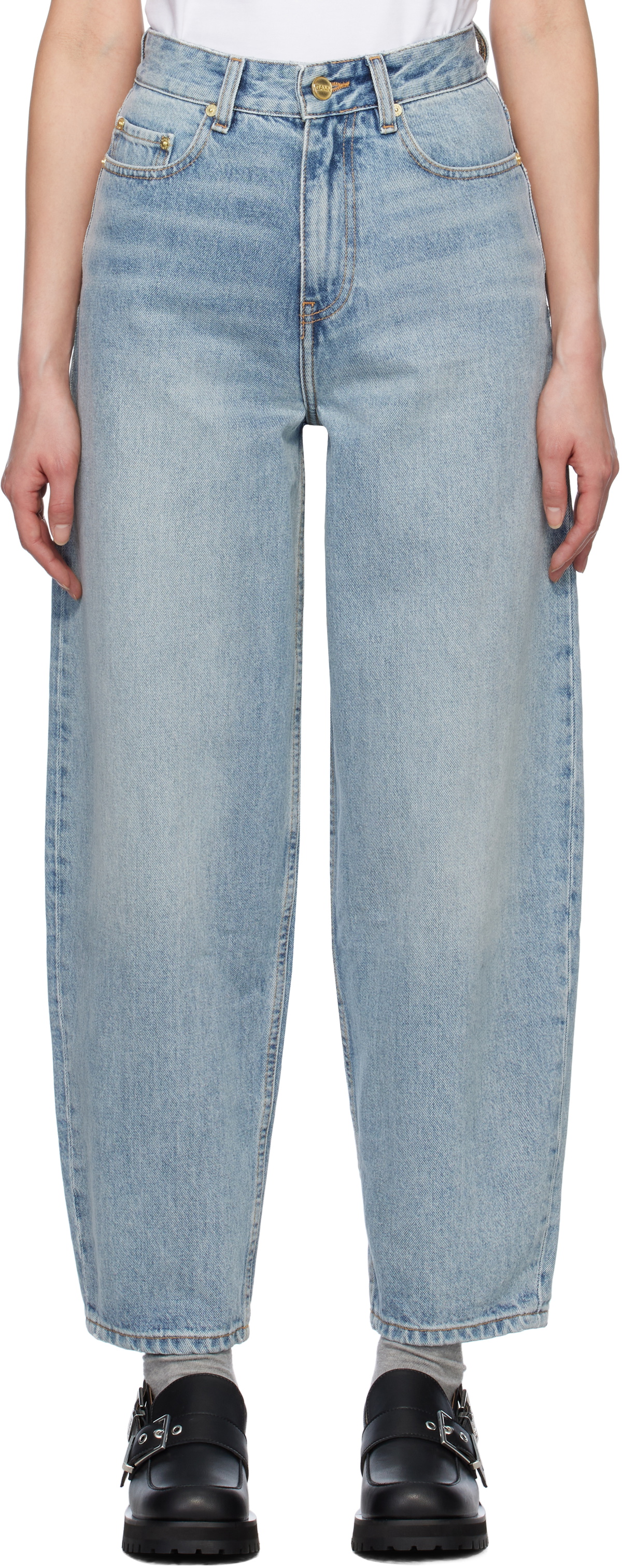 GANNI Blue Stary Jeans GANNI