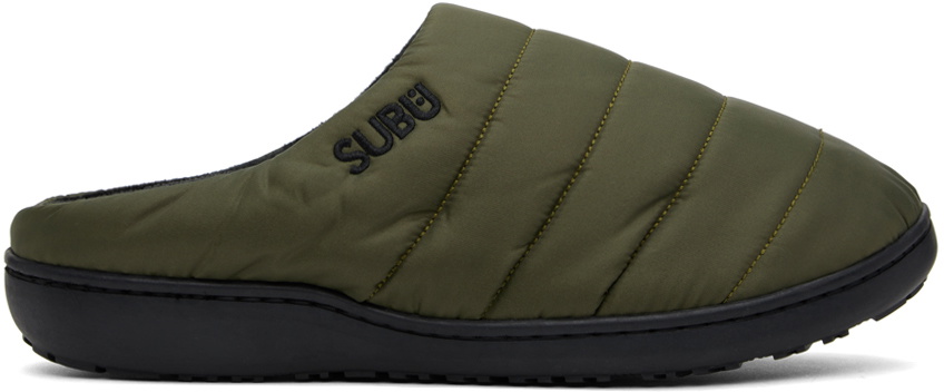 SUBU Khaki Quilted Permanent Slippers SUBU