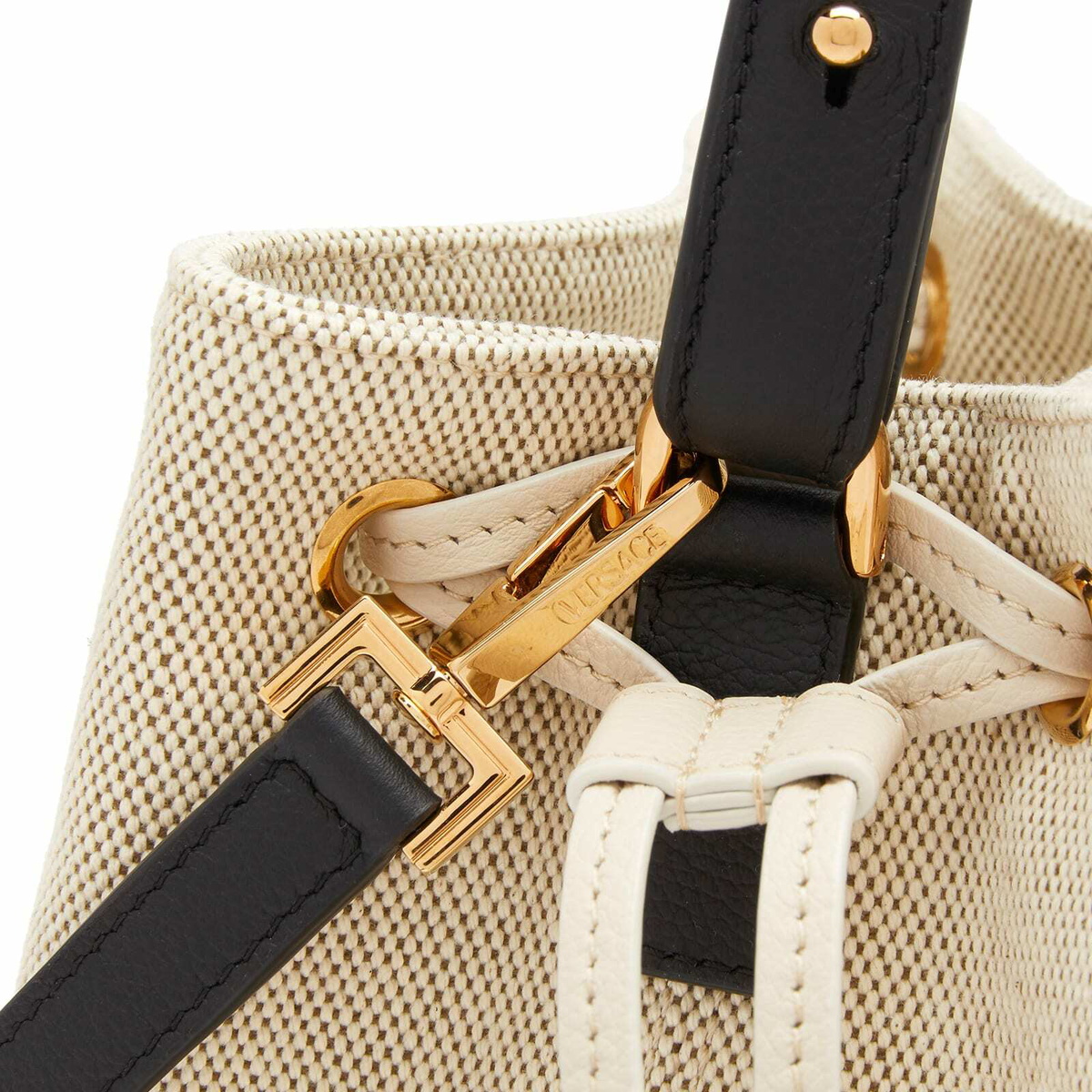 Versace Women's Bucket Bag in Beige Versace