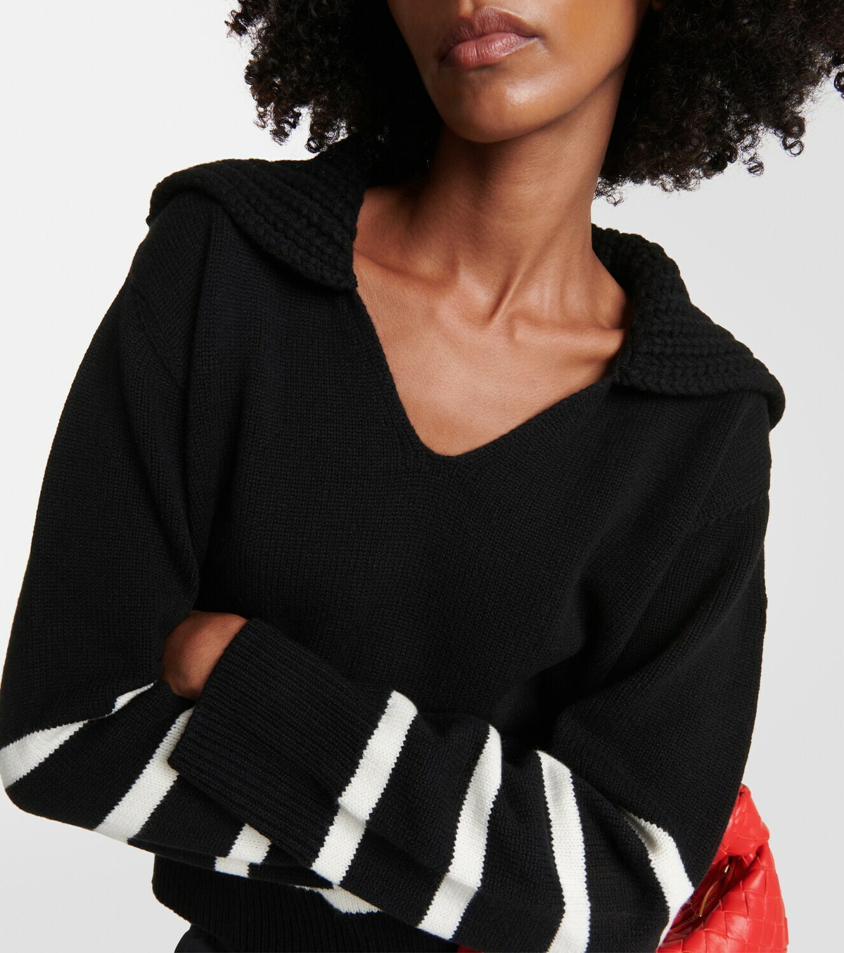 Moncler Striped wool and cashmere sweater Moncler