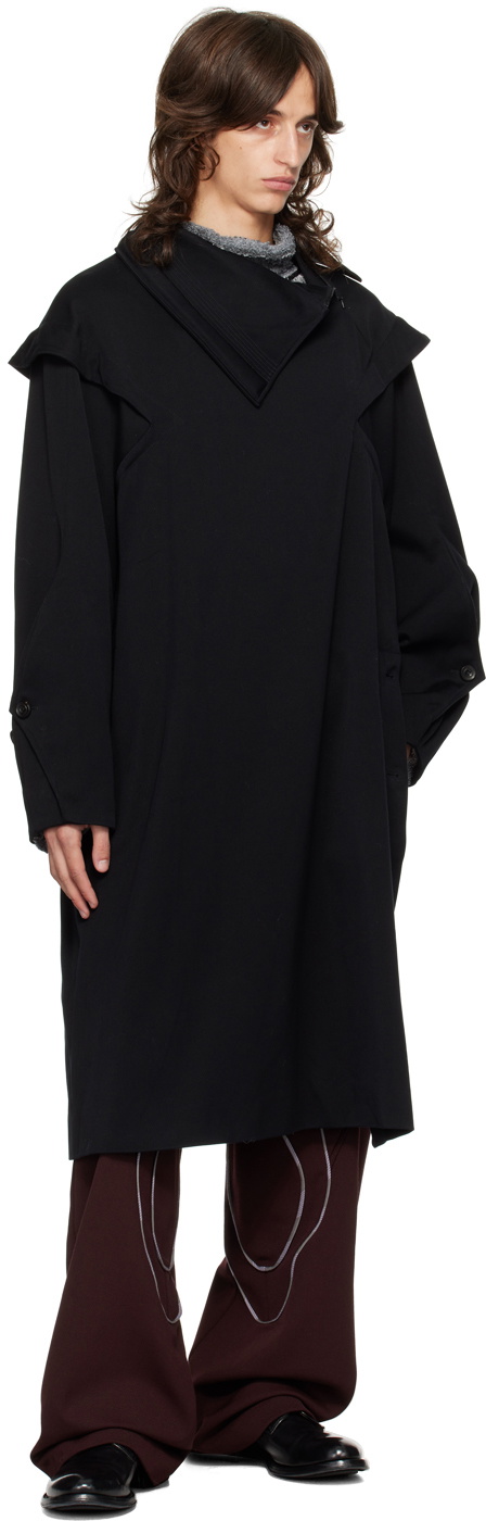 Kiko Kostadinov Black Bendix Coat Kiko Kostadinov