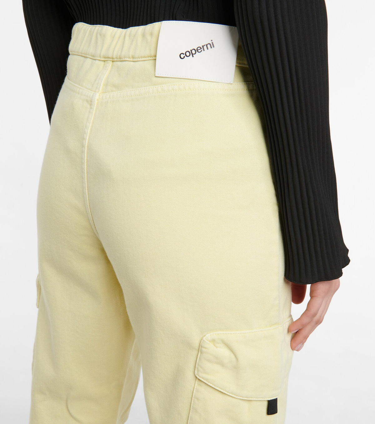 Coperni - High-rise denim cargo pants Coperni