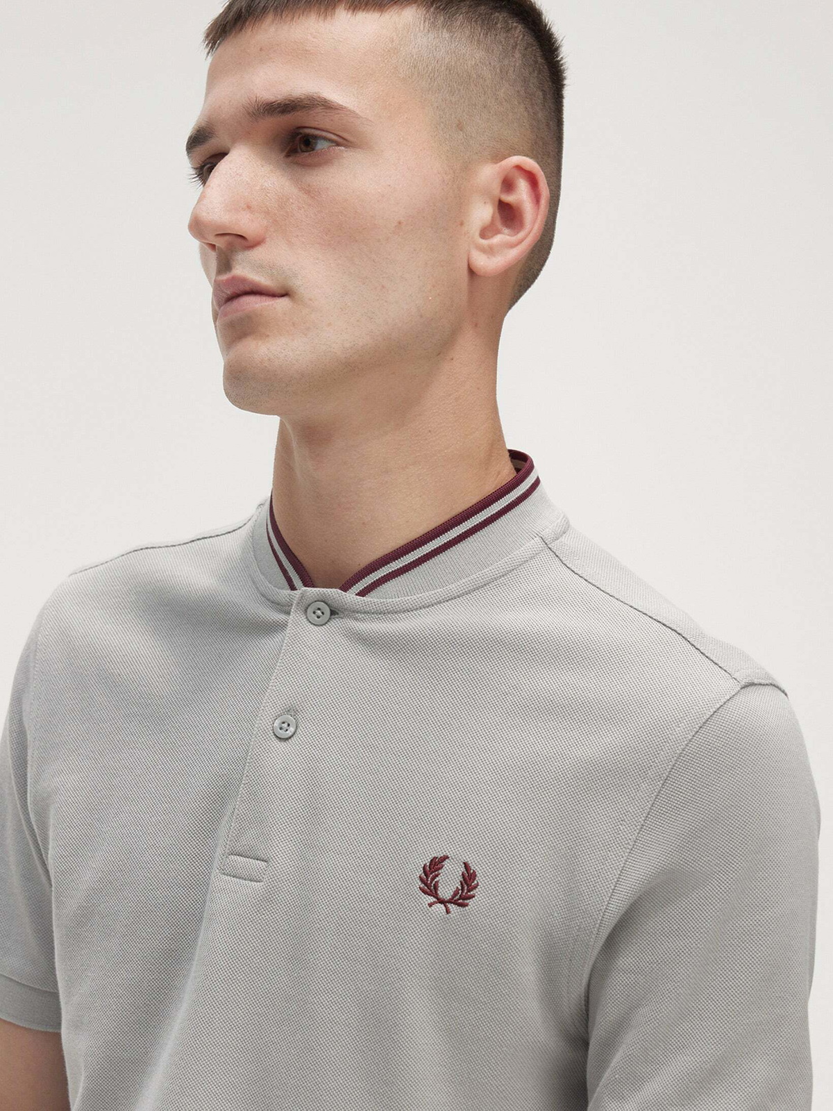 Fred Perry Polo Shirt Grey Mens Fred Perry