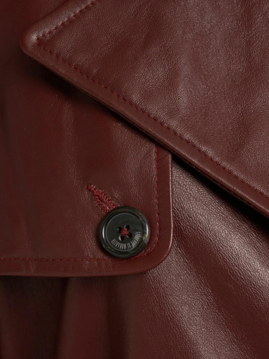 GIUSEPPE DI MORABITO Lamb Leather Long Trench Coat Giuseppe di Morabito