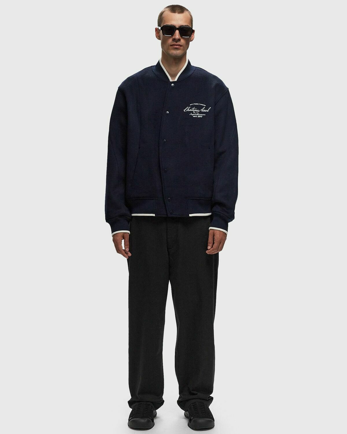 Axel Arigato Chateau Axel Bomber Jacket Blue Bomber Jackets/College ...