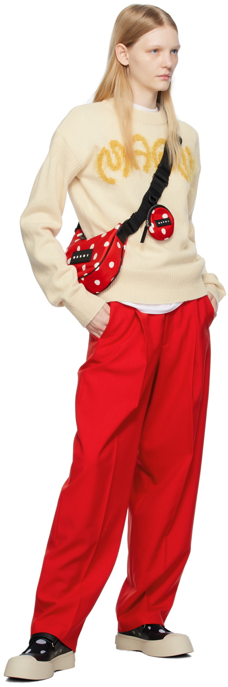 Marni Red Tailored Trousers Marni