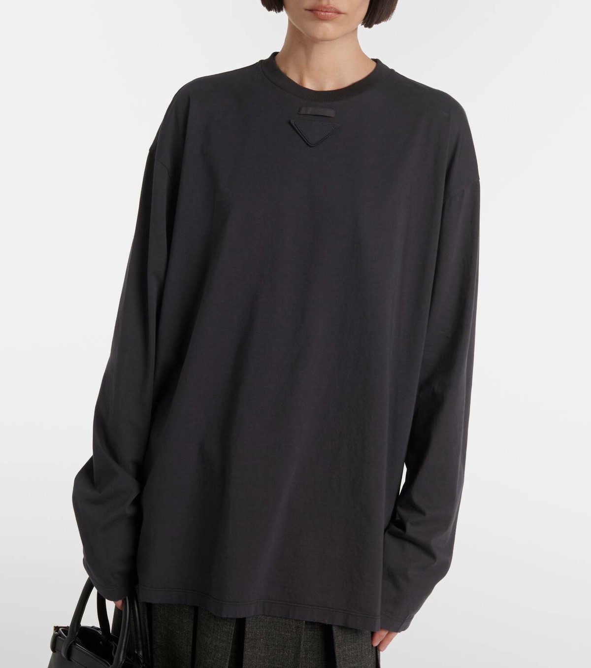 Prada Logo oversized cotton T-shirt Prada
