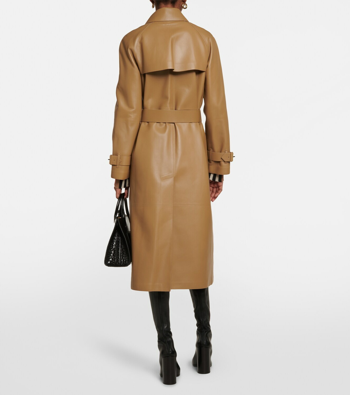 Burberry - Waterloo leather trench coat Burberry