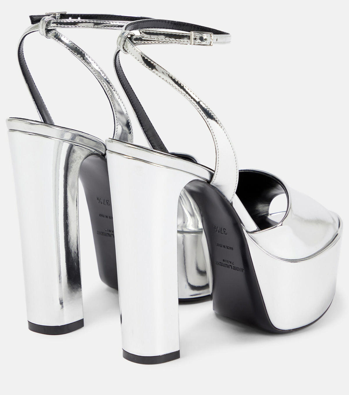 Saint Laurent - Jodie 135 patent leather platform sandals Saint Laurent