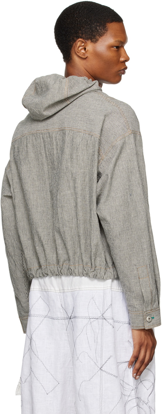 SC103 Gray Striped Jacket SC103