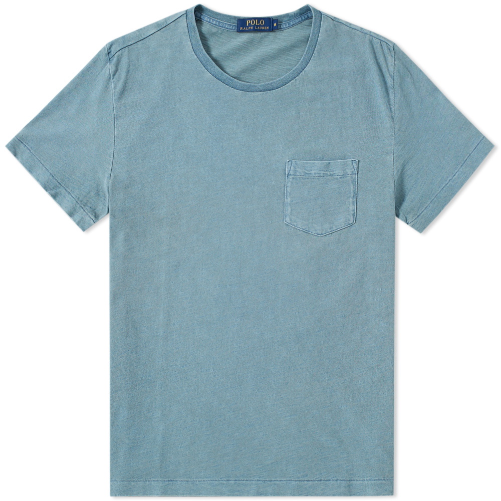 Polo Ralph Lauren Washed Indigo Pocket Tee Polo Ralph Lauren