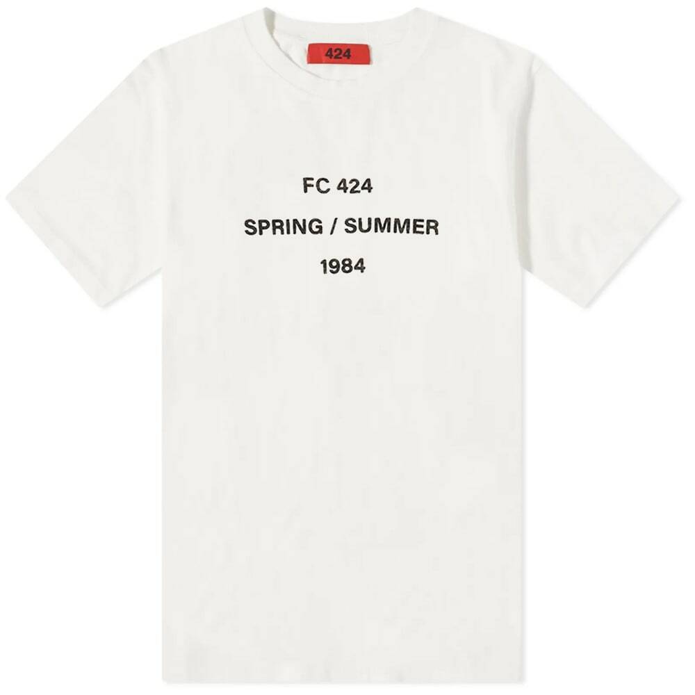 424 Men's FC 1984 Logo T-Shirt in White 424