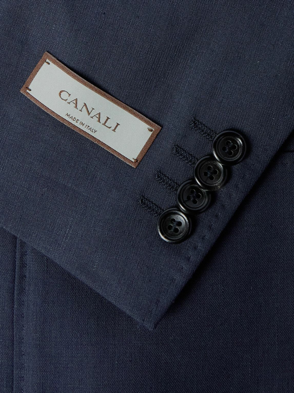 Canali - Kei Linen and Wool-Blend Suit Jacket - Blue Canali