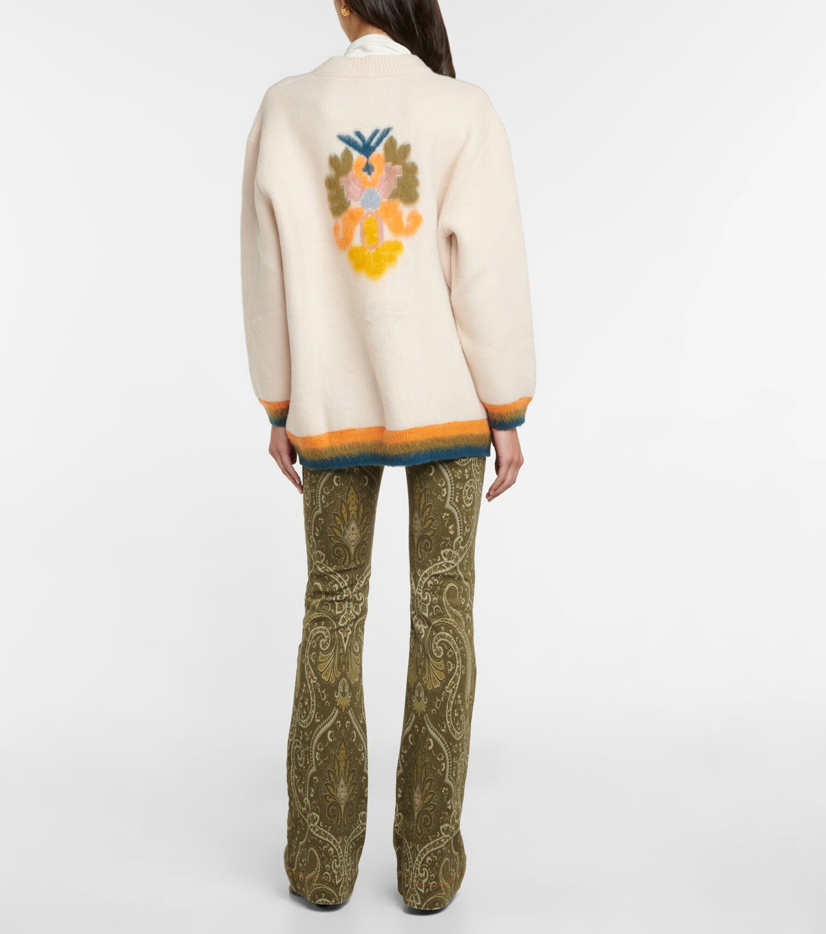 Etro - Intarsia wool-blend cardigan Etro