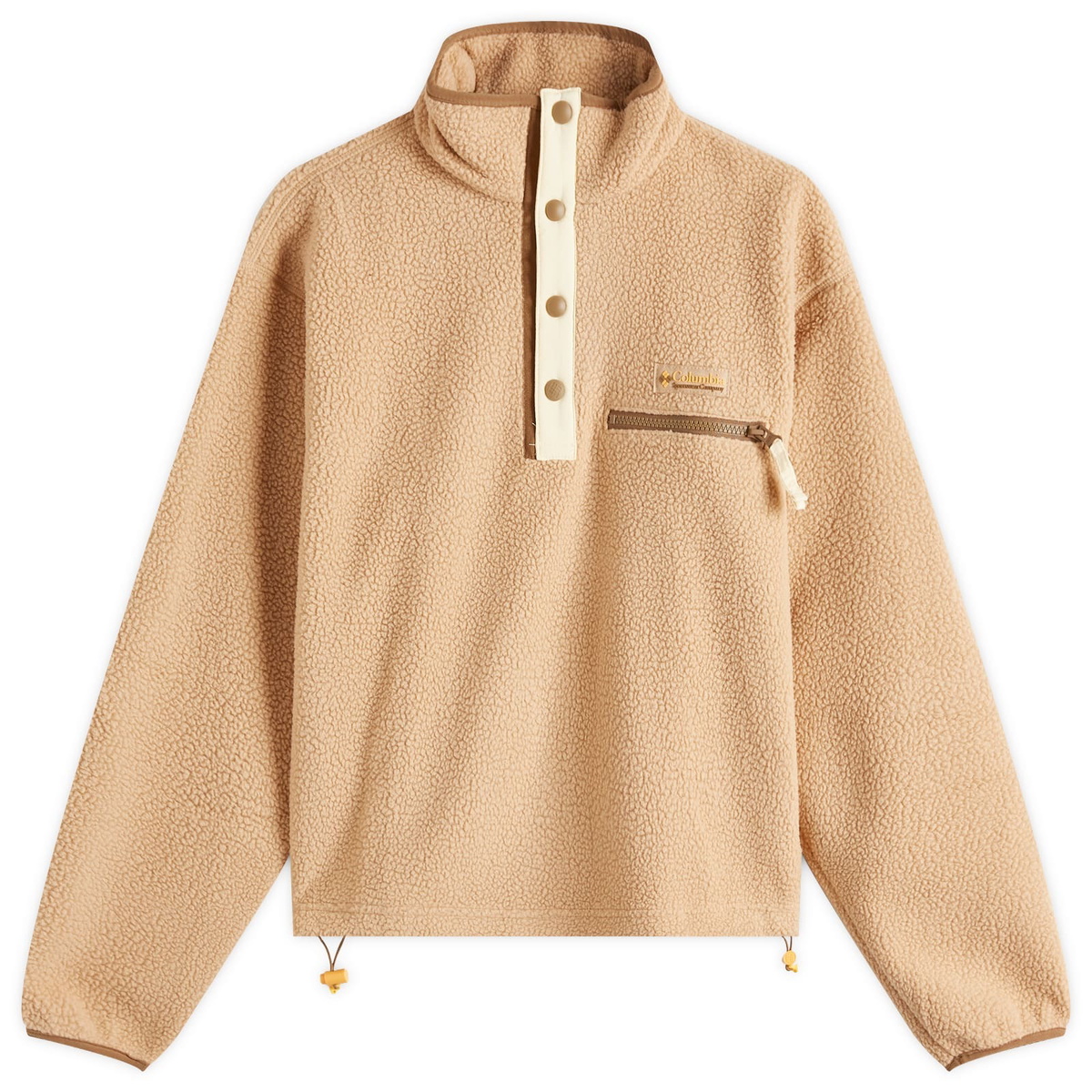 Columbia Women's Helvetia Cropped Half Snap Fleece in Canoe Columbia