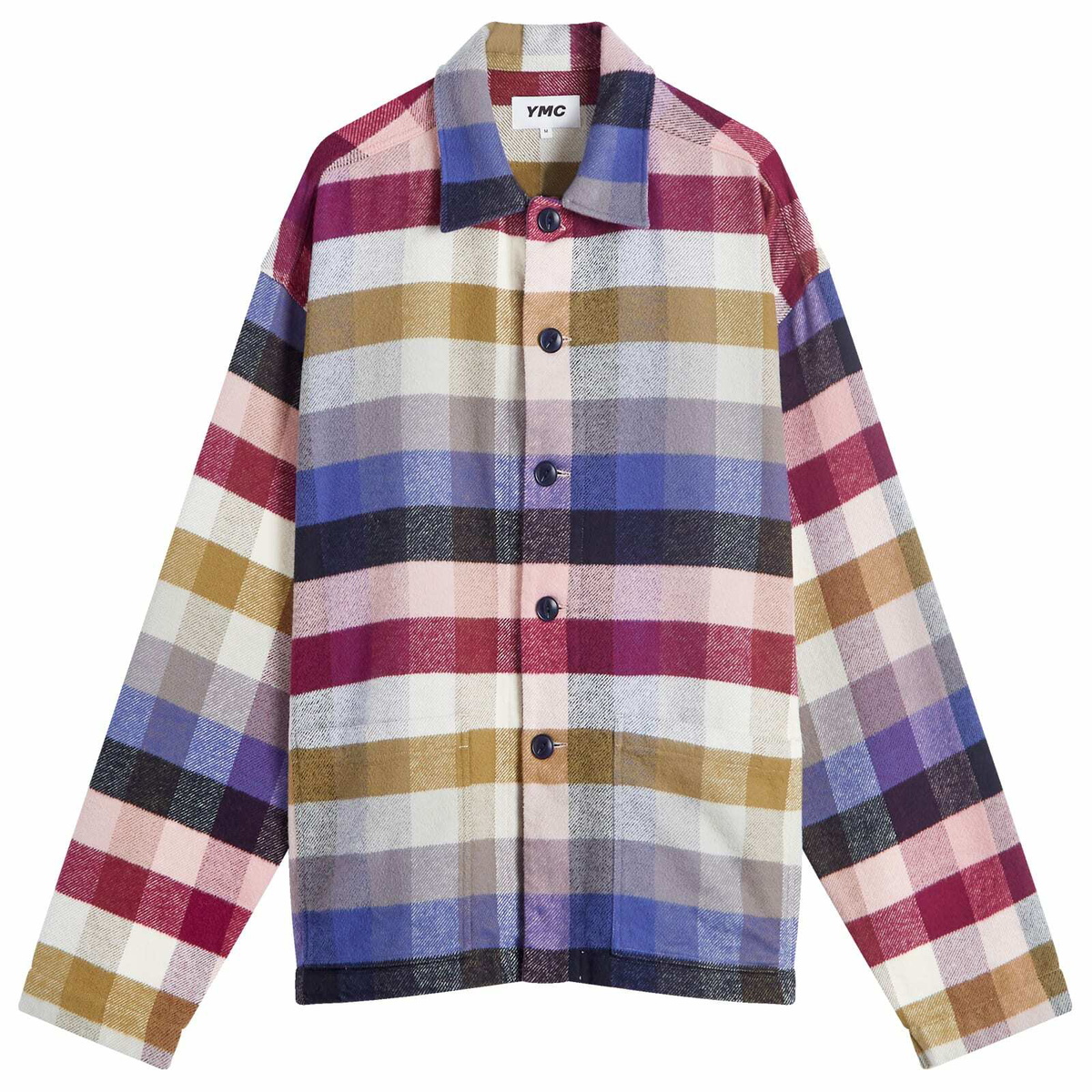 YMC Men's PJ Check Overshirt in Multi YMC