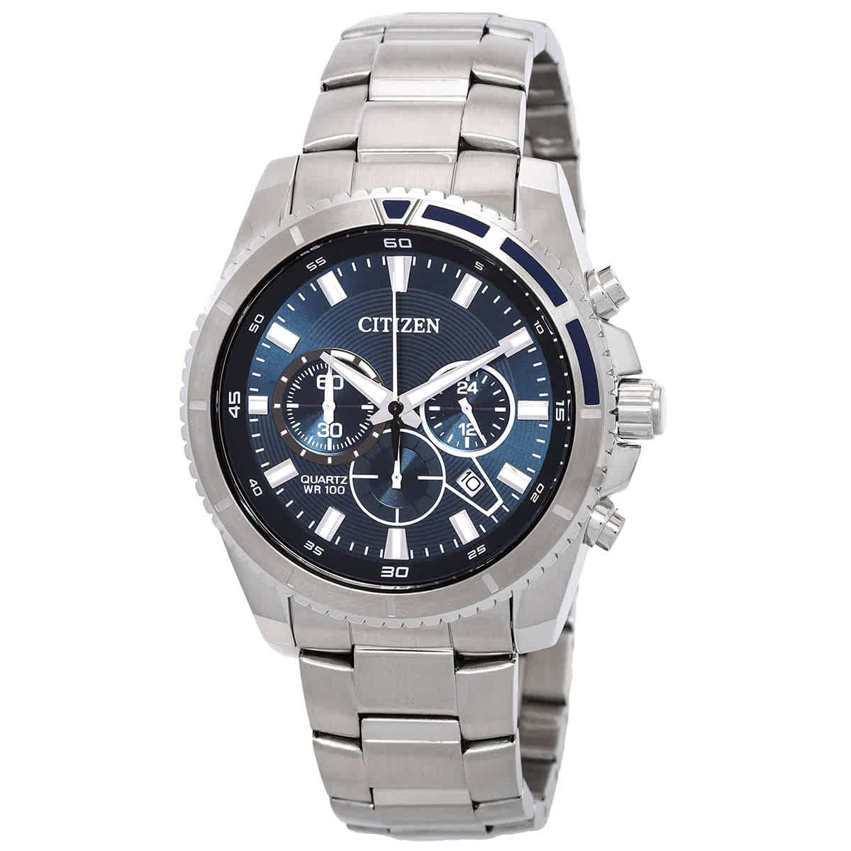 Citizen Chronograph Quartz Blue Dial Mens Watch AN8201-57L Citizen