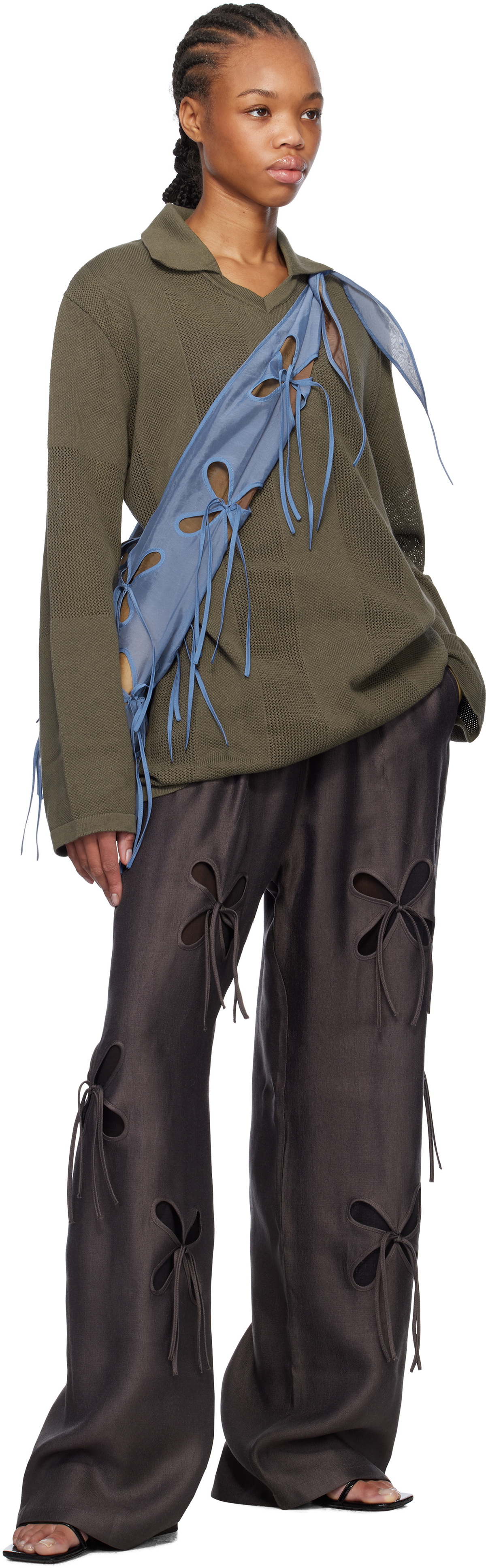 J.Kim Gray Anton Belinskiy Edition Organza Petal Trousers J.KIM