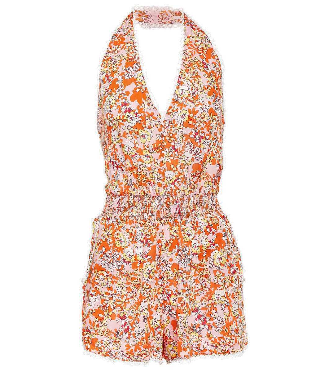 Poupette St Barth Beth floral halterneck playsuit Poupette St Barth