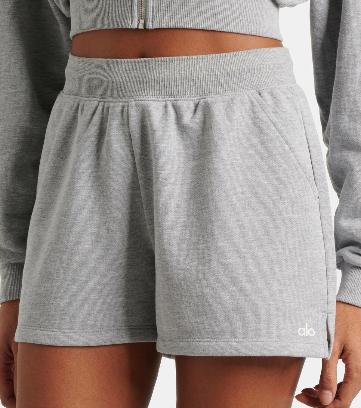 Alo Yoga Low Key cotton-blend shorts Alo Yoga