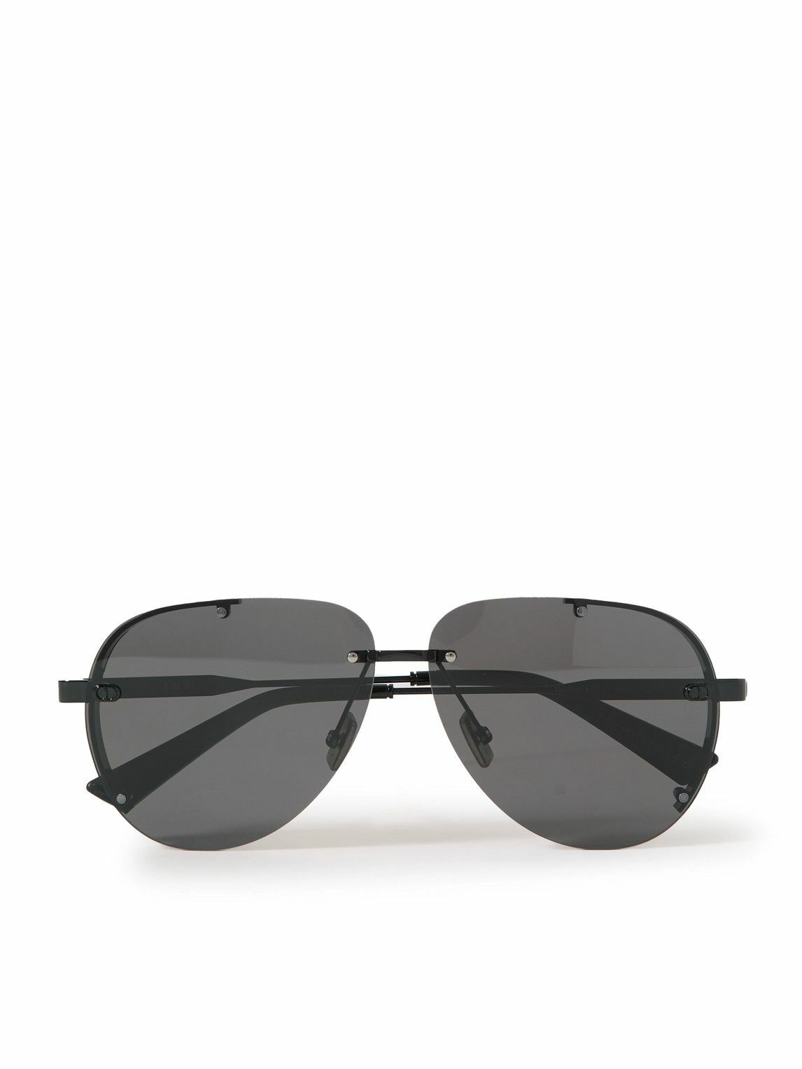 Dior Eyewear - NeoDior A1U Aviator-Style Guilloché Gunmetal-Tone ...