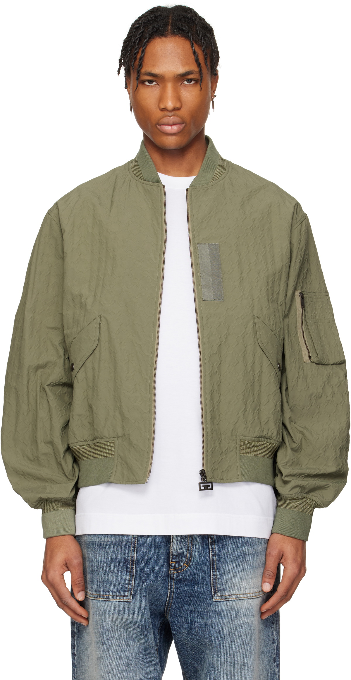 Givenchy Khaki Monogram 72 Bomber Jacket Givenchy