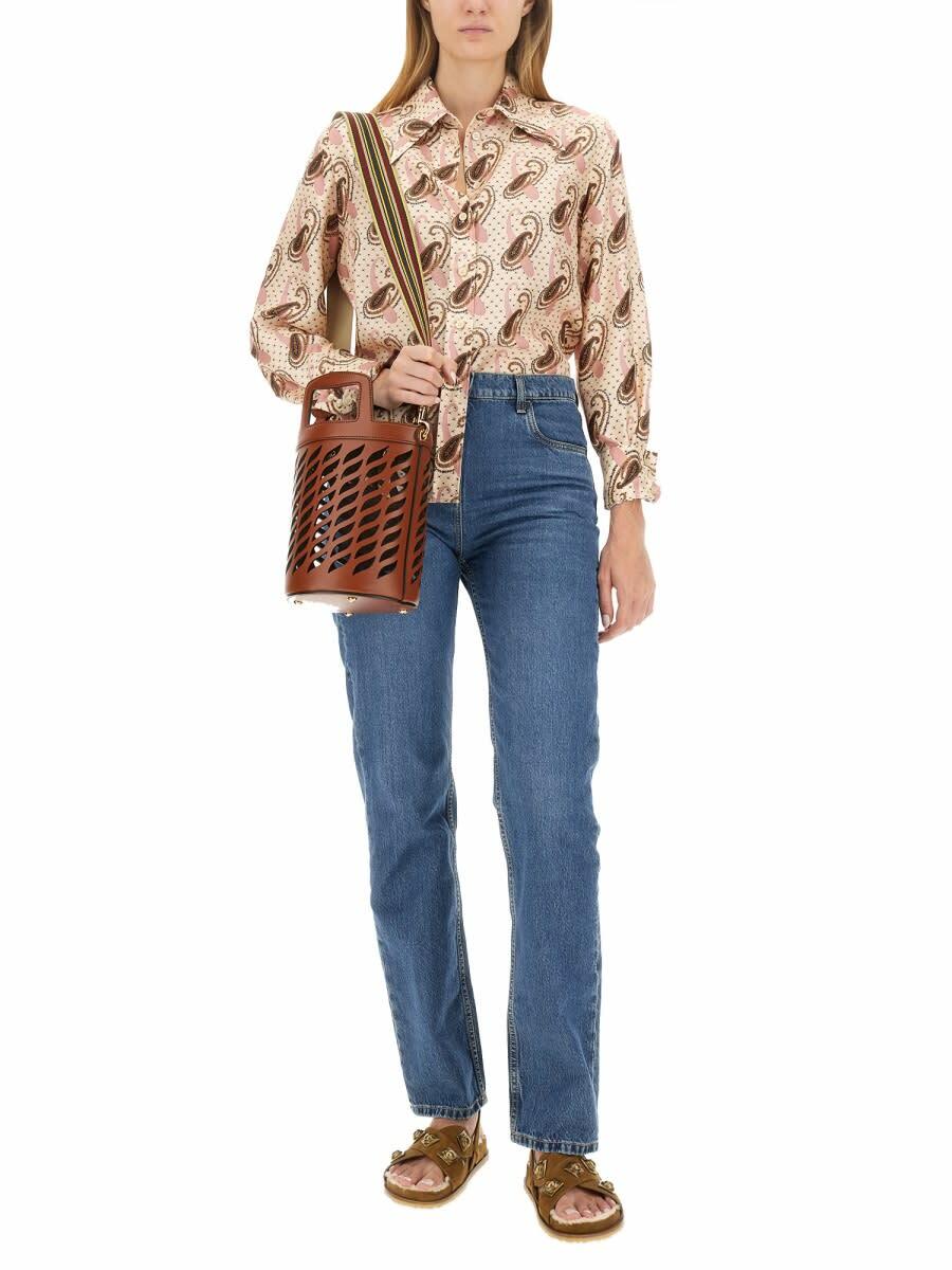 Etro Jeans With Logo Embroidery Etro