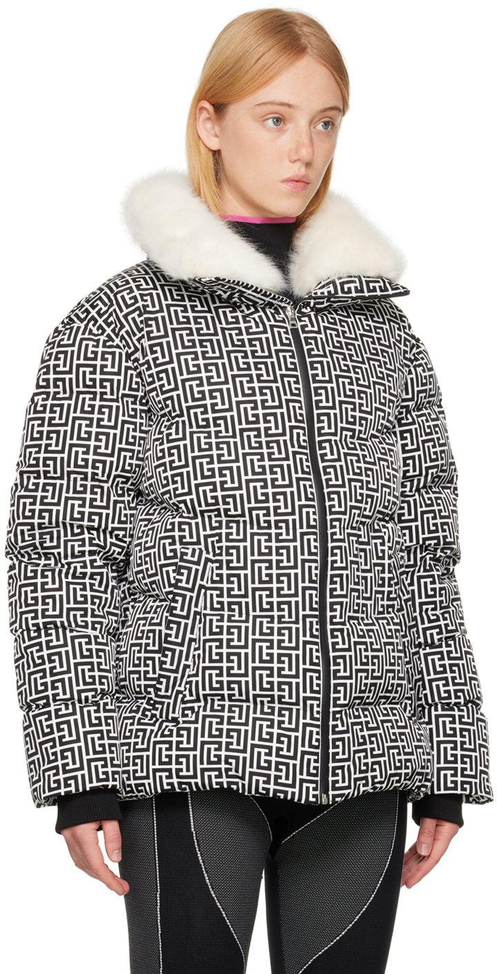 Balmain Black & White Monogram Jacket Balmain