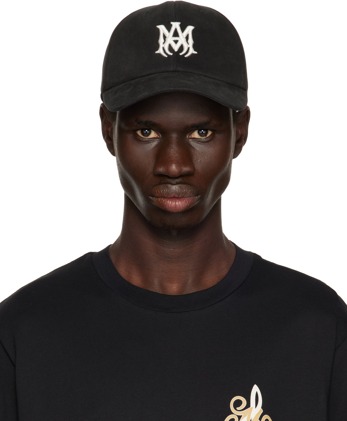 AMIRI Black Canvas 'MA' Cap Amiri