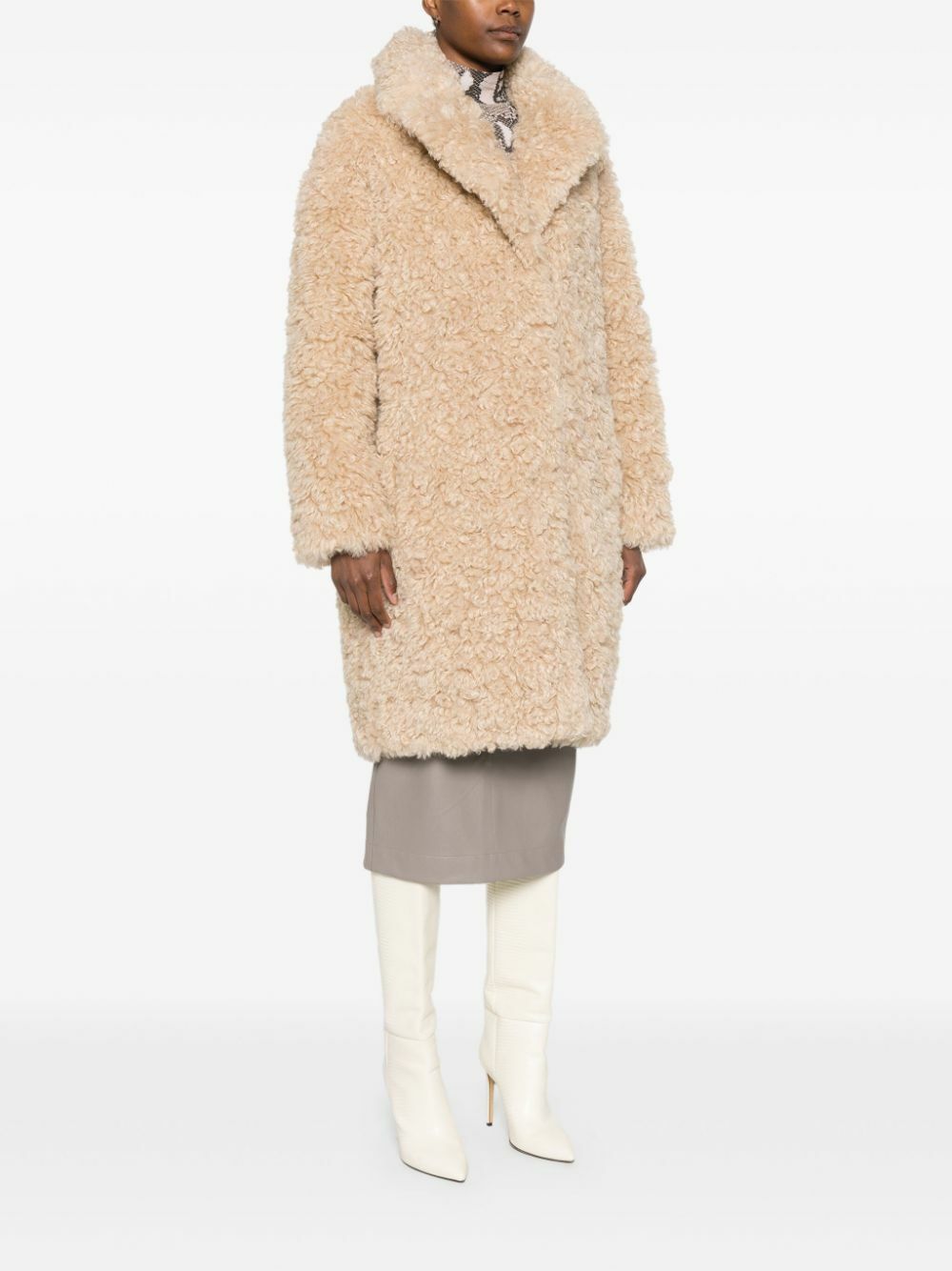 STAND STUDIO - Camille Faux Fur Coat Stand Studio