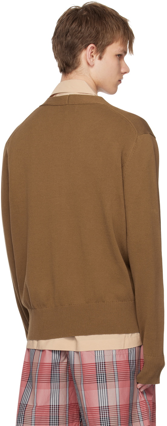 Studio Nicholson Brown Ceilo Cardigan Studio Nicholson