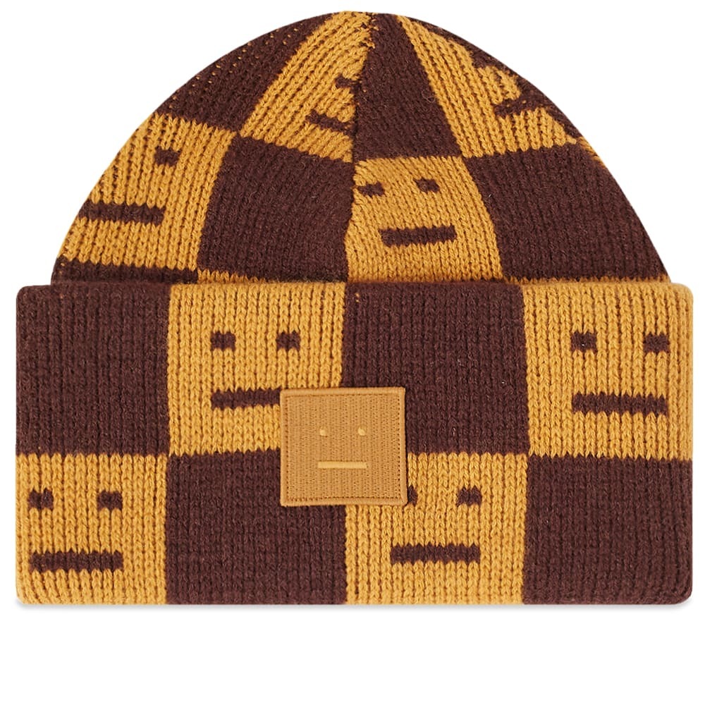 Acne Studios Kuri Checkerboard Face Beanie Acne Studios