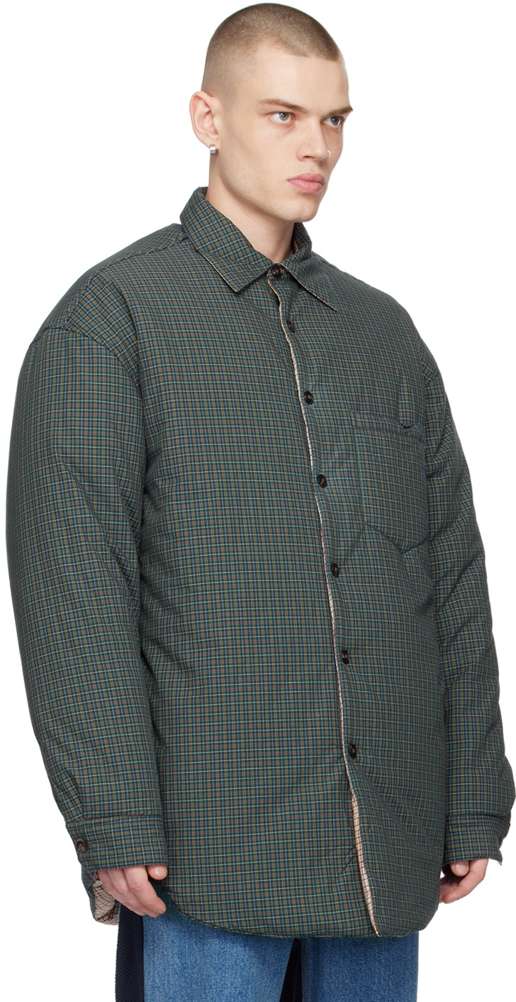 CALVINLUO Multicolor Padded Reversible Shirt CALVINLUO