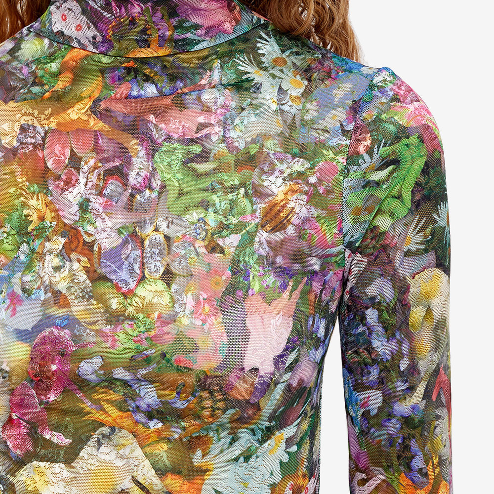Collina Strada Women's High Neck Floral Print Top in Italian Floral ...